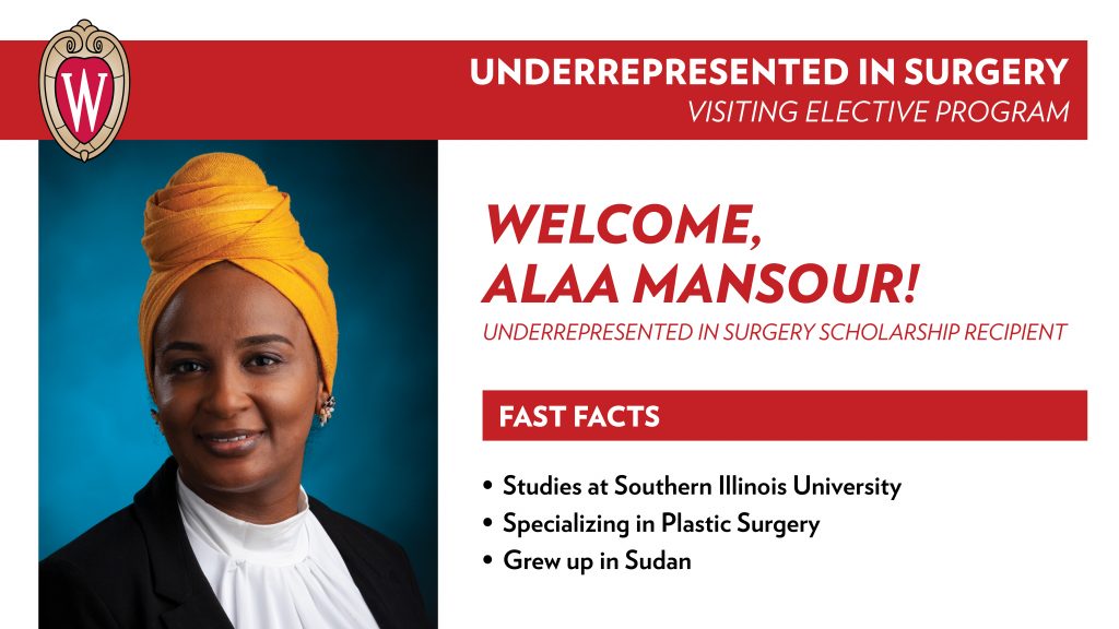 Welcome Alaa Mansour, URS Recipient! - Department of Surgery